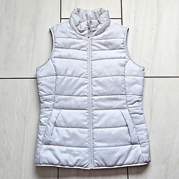 Puma | Jackets & Coats | Puma Quilted Vest Gray Size M | Poshmark